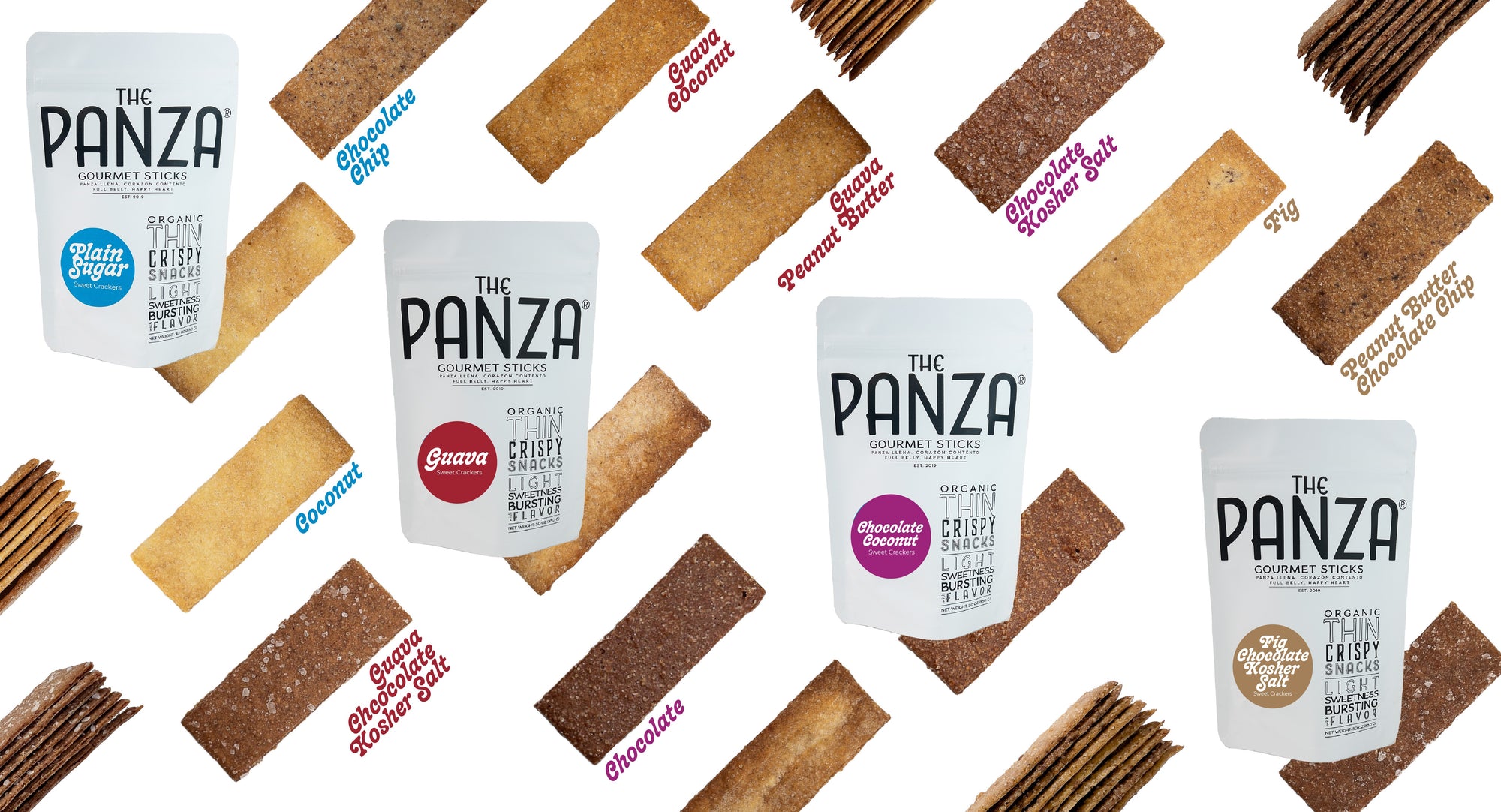 The Panza Gourmet Snacks - Sweet Cracker Cookie Snack Organic Healthy
